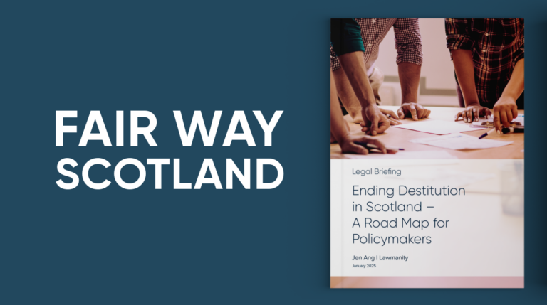 Ending destitution: a road map for policy makers - Homeless Network ...